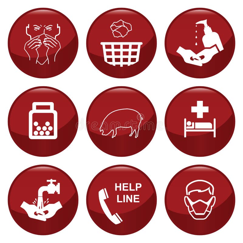 H1N1 swine flu stock vector. Illustration of pandemic - 12030086