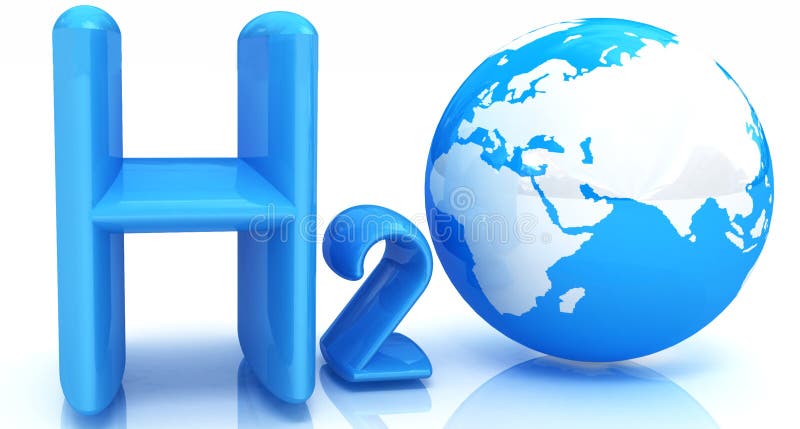 H2O. Formula of water stock illustration. Illustration of world - 21744172