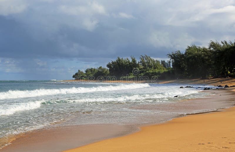 Ha Ena Beach Park, Kauai, Hawaii Stock Image - Image of scenic, park ...