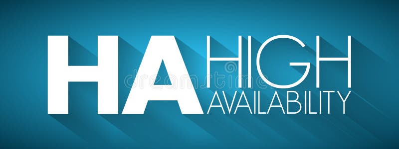 HA - High Availability Acronym, Technology Concept Background Stock ...