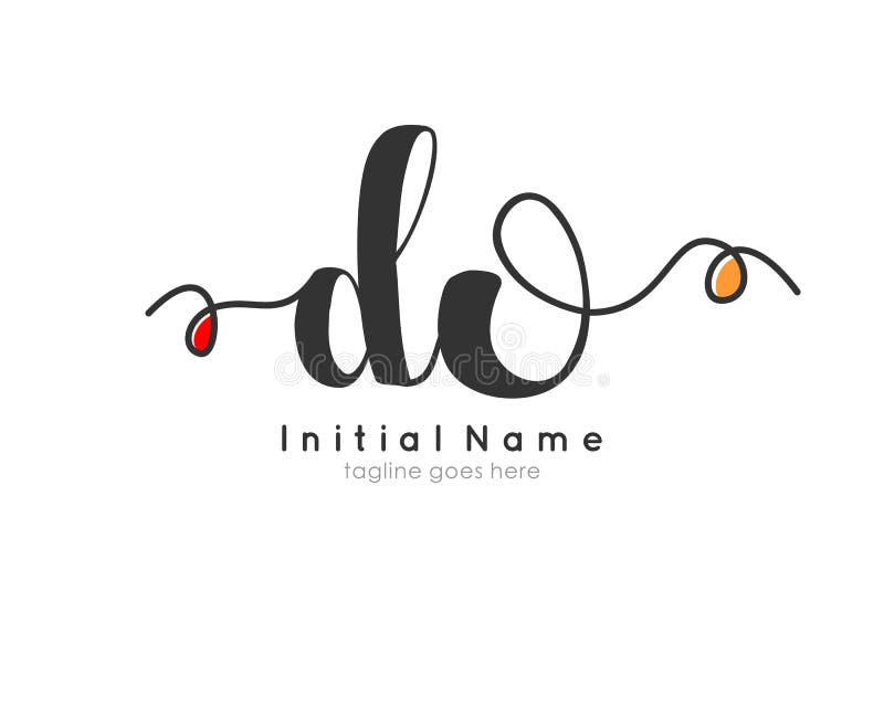 DO Signature Initial Logo Template Vector. Initial Signature Logo ...