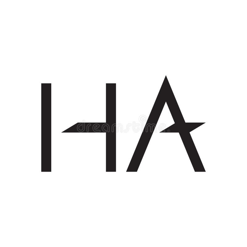 Ha Initial Letter Vector Logo Icon Stock Vector - Illustration of ...