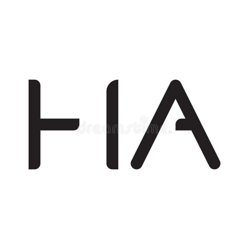Ha Initial Letter Vector Logo Icon Stock Vector - Illustration of type ...