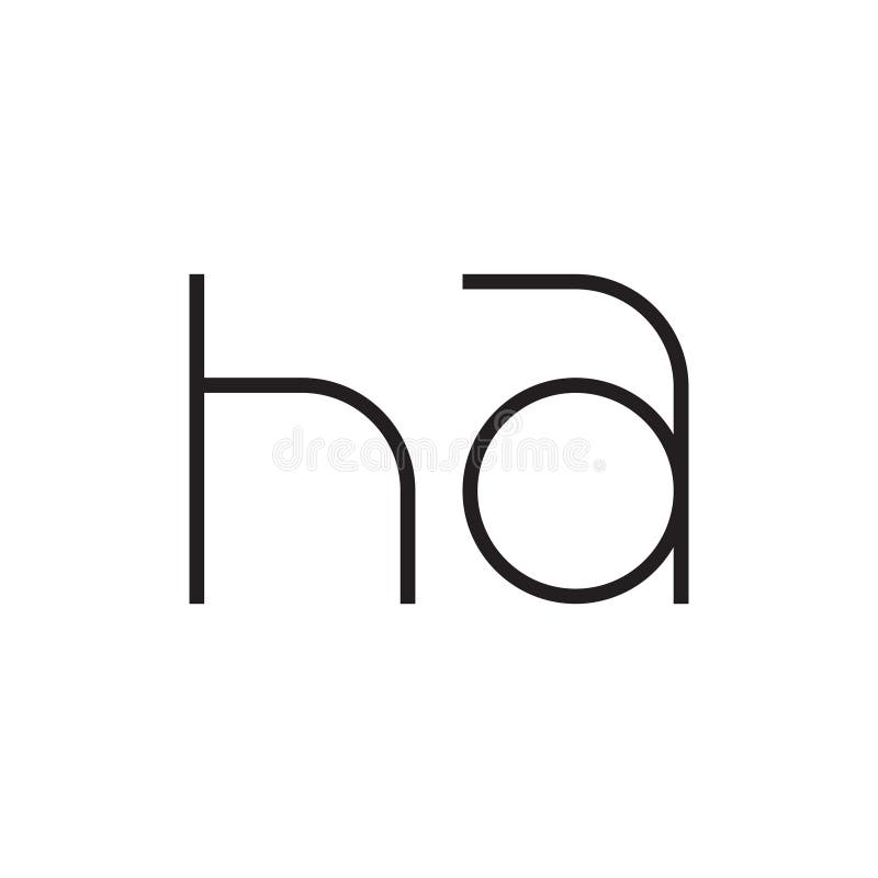 Ha Initial Letter Vector Logo Icon Stock Vector - Illustration of ...