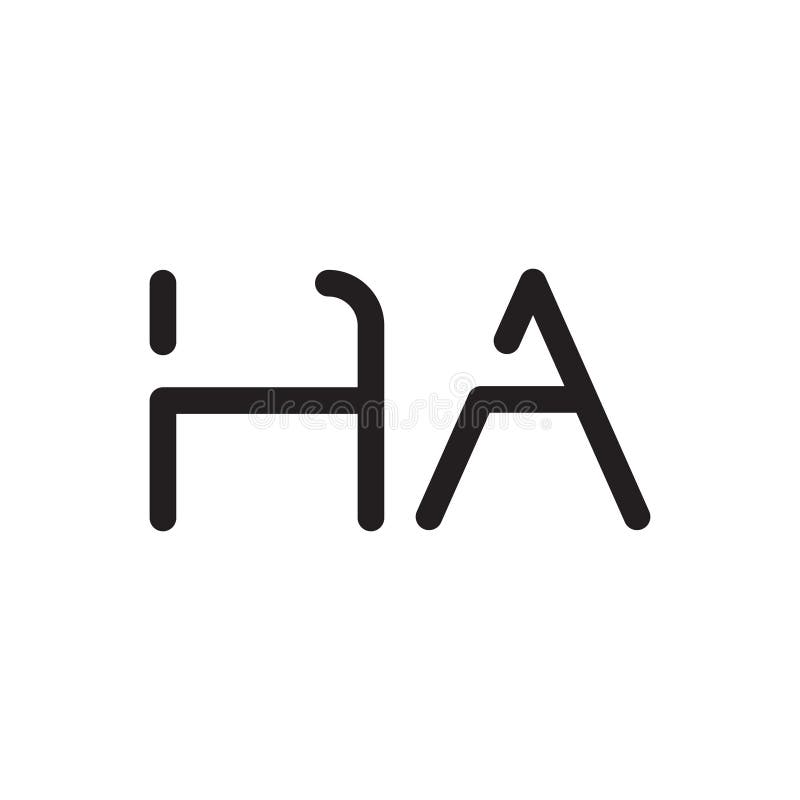 Ha Initial Letter Vector Logo Icon Stock Vector - Illustration of ...