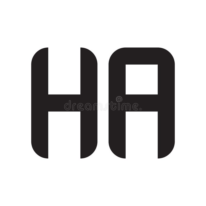 Ha Initial Letter Vector Logo Icon Stock Vector - Illustration of ...