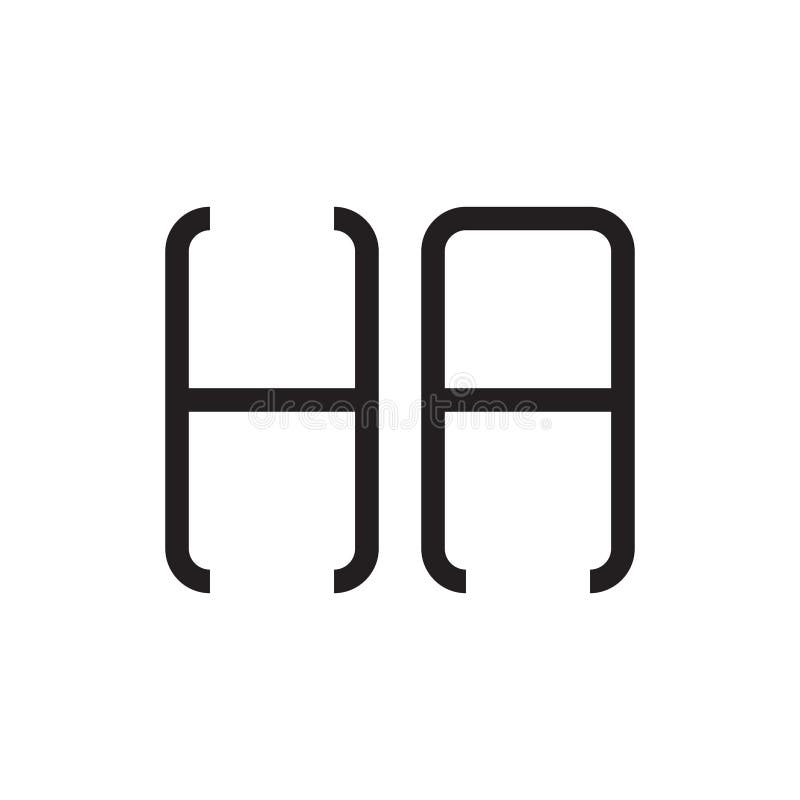 Ha Initial Letter Vector Logo Icon Stock Vector - Illustration of ...