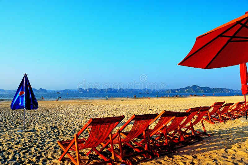 Ha long bay beach Vietnam editorial stock image. Image of seascape ...