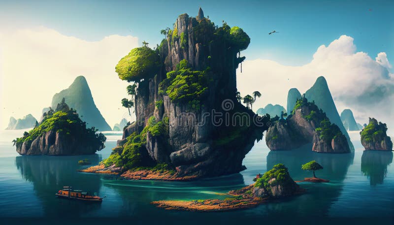 Bay Ha Long Stock Illustrations – 39 Bay Ha Long Stock Illustrations ...