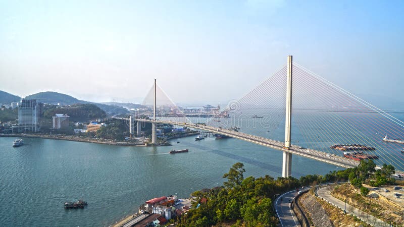 Ha Long bridge. Day stock image. Image of north, tourism - 89494411