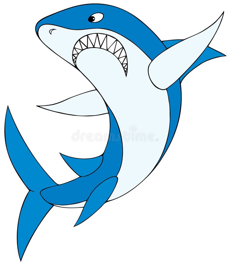 Haai vector illustratie. Illustration of geïsoleerd, overzees - 52502991