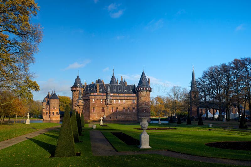 Haar Castle Panorama Utrecht Netherlands Editorial Image - Image of ...