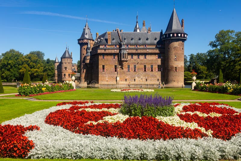Haar, Netherlands - August 09, 2022: Front View of Castle De Haar in ...