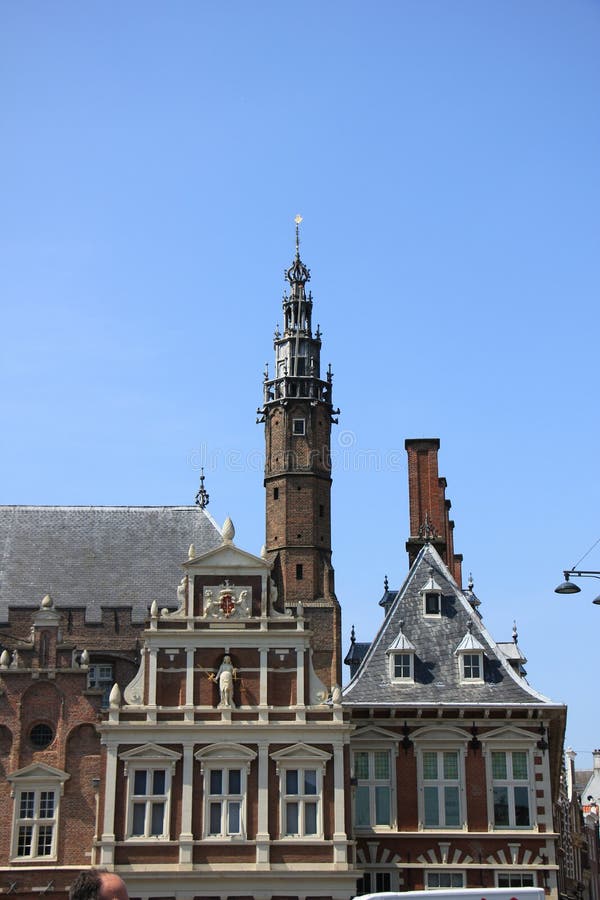 Haarlem City Hall facade stock photo. Image of bricks - 80483748