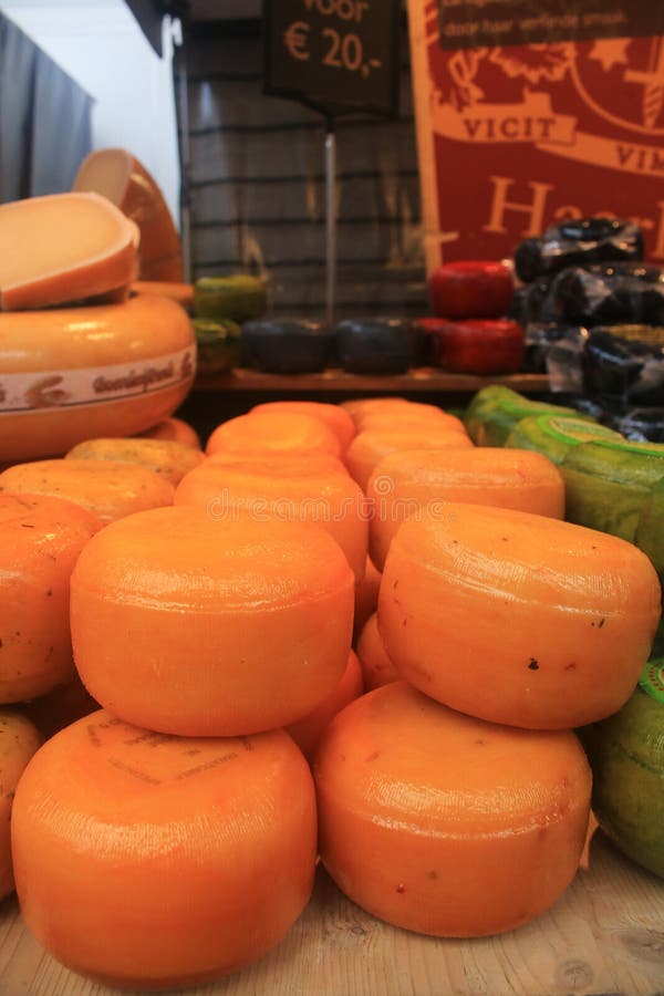 Haarlem, the Netherlands, 15-12-2019: a Cheese Stand in the Netherlands ...