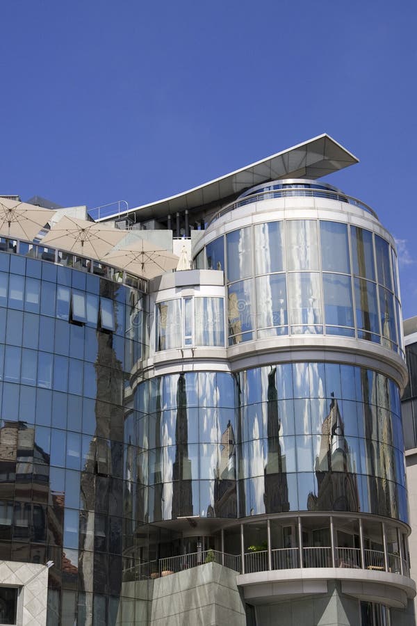 Haas House, Facade Austria, Vienna Stock Image - Image of roof, famous ...
