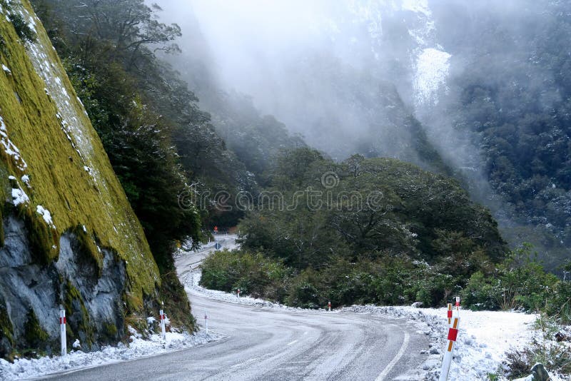 Haast Pass stock photo. Image of cliff, meandering, ascending - 26207232