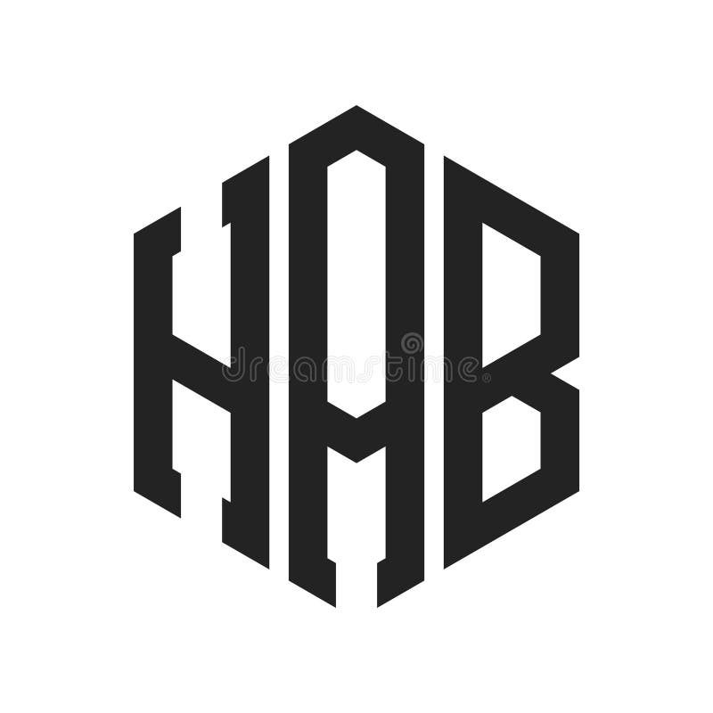 HAB Logo Design. Initial Letter HAB Monogram Logo Using Hexagon Shape ...