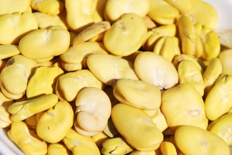 Habas Amarillas (habichuelas Verdes) En La Tabla De Cocina Rural De ...