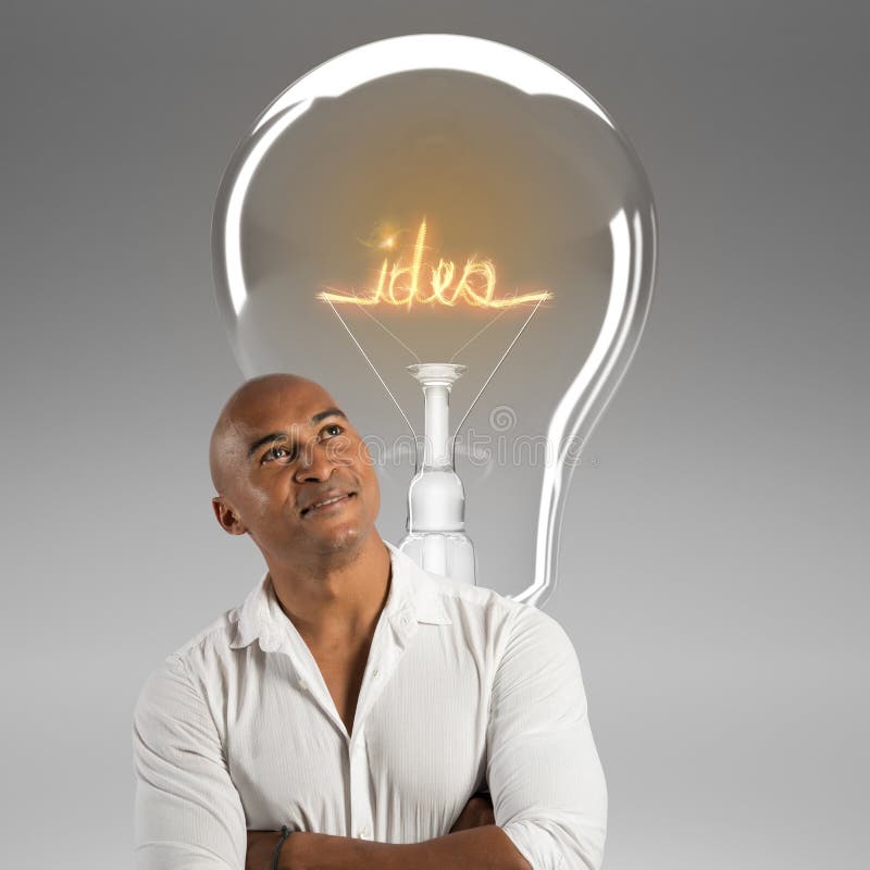 Haben Sie eine Idee stockbild. Bild von papier, innovation - 34387471