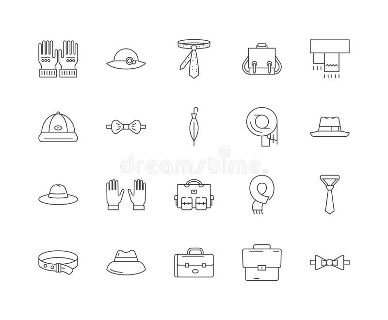 Haberdashery Line Icons, Signs, Vector Set, Outline Illustration ...