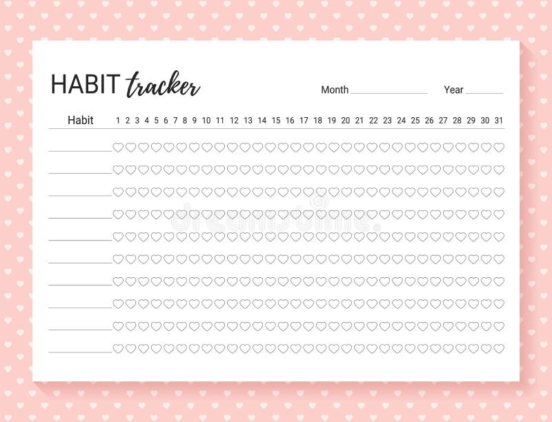 Paper & Party Supplies Habit Tracker! Notepads Stationery etna.com.pe