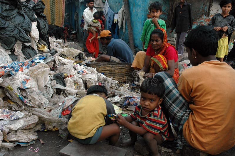 Habitants De Taudis De La Kolkata-Inde Photographie éditorial - Image ...
