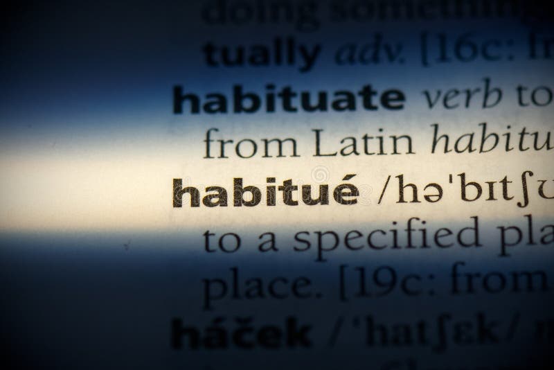Habitue stock photo. Image of meaning, macro, dictionary - 161576610