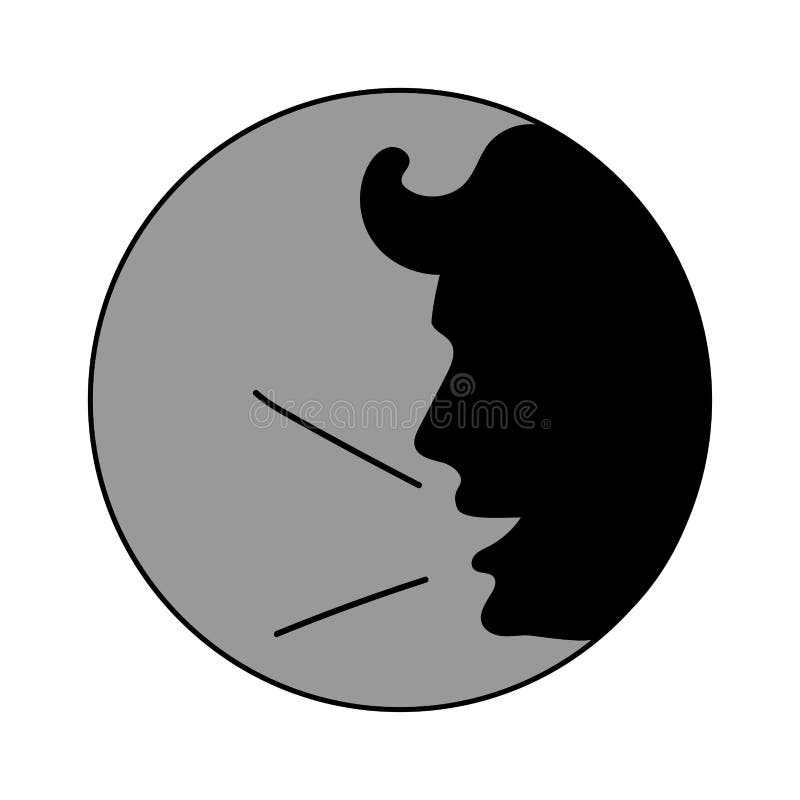 Hable o hable el icono ilustración del vector. Ilustración de humano ...