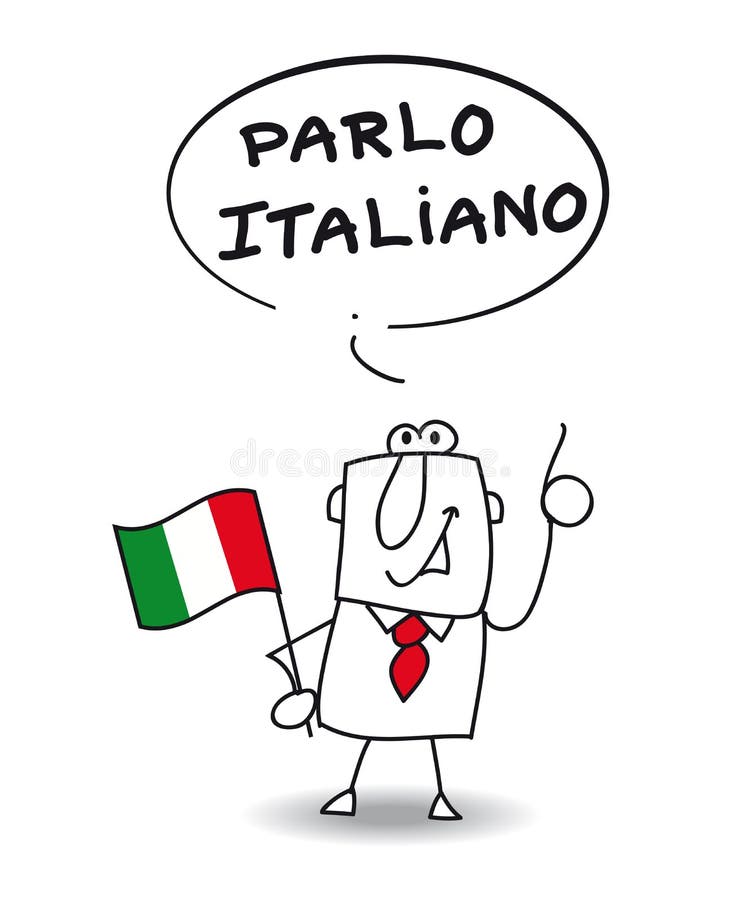 Hablo italiano stock de ilustración. Ilustración de hablar - 38952142