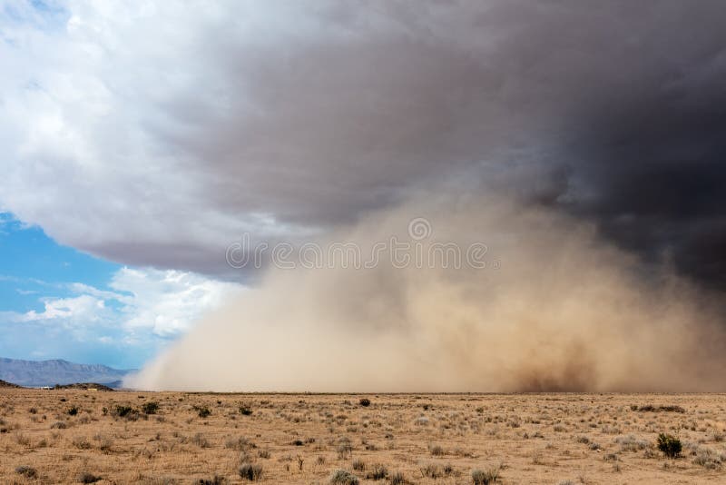 Haboob Dust Storm in the Arizona Desert Stock Photo - Image of sand ...