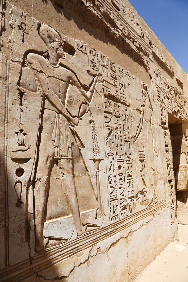 Habu city temple - Egypt stock image. Image of habu - 106869463
