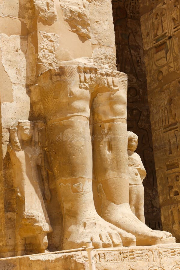 Habu city temple at Luxor stock image. Image of landmark - 106830319