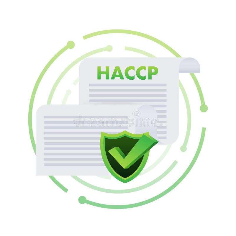 HACCP Certified Icon on White Background. Vector Stock Illustration ...