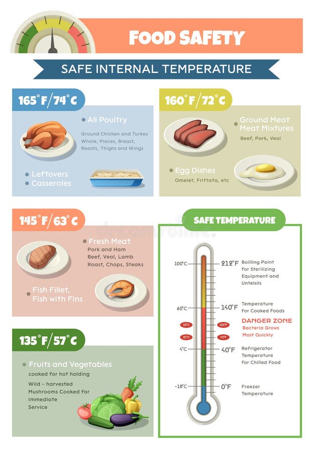 Food Safety Vertical Infographics Stock Vector - Illustration of safety ...