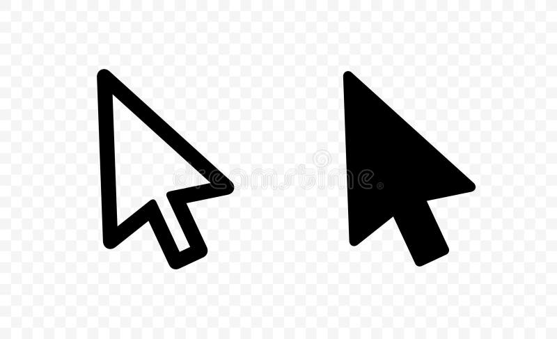 Hacer Clic En El Diseño Del Vector Del Cursor Del Ratón Ilustración del ...