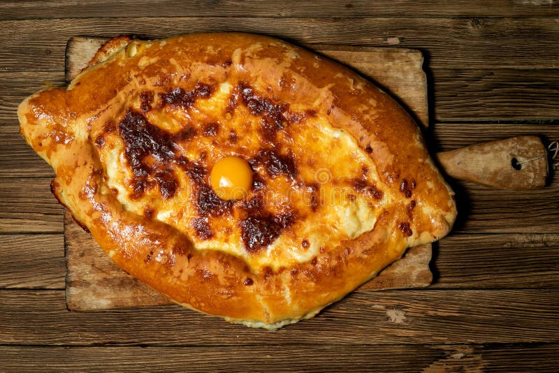 Hachapuri Tradicional De Pão Achapuri Ou Hachapuri Foto de Stock ...