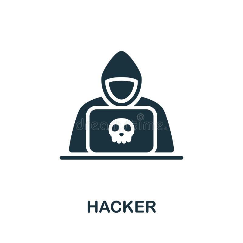 Hacher Icon. Monochrome Simple Cyber Security Icon for Templates, Web ... Hacher Icon. Monochrome Simple Cyber Security Icon for Templates, Web ...