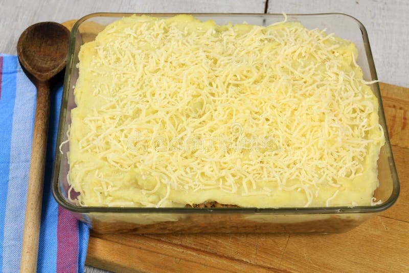 Hachis Parmentier, French Version Stock Image - Image of layer, beef ...