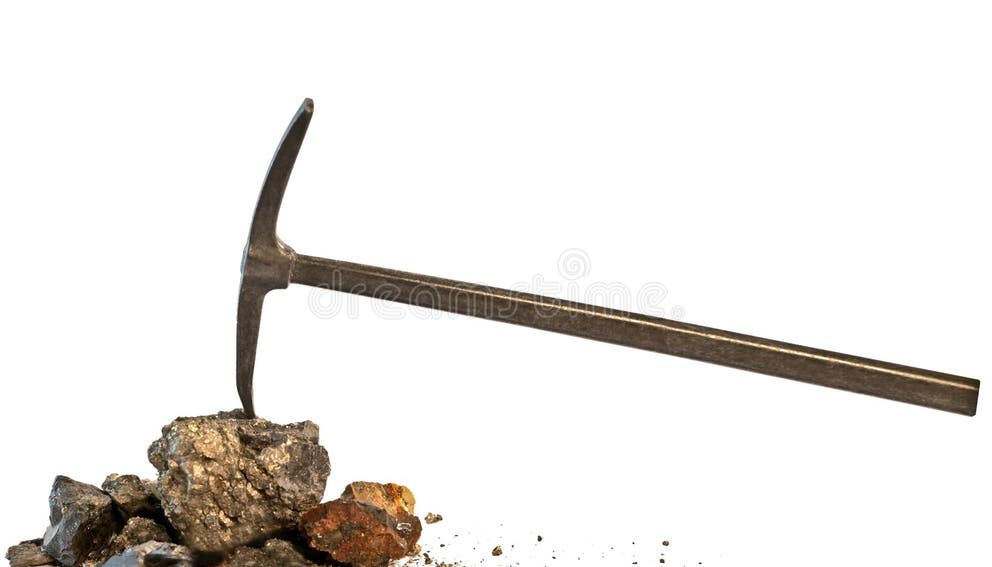 Hack-hard work in the mine stock photo. Image of industrial - 66373216