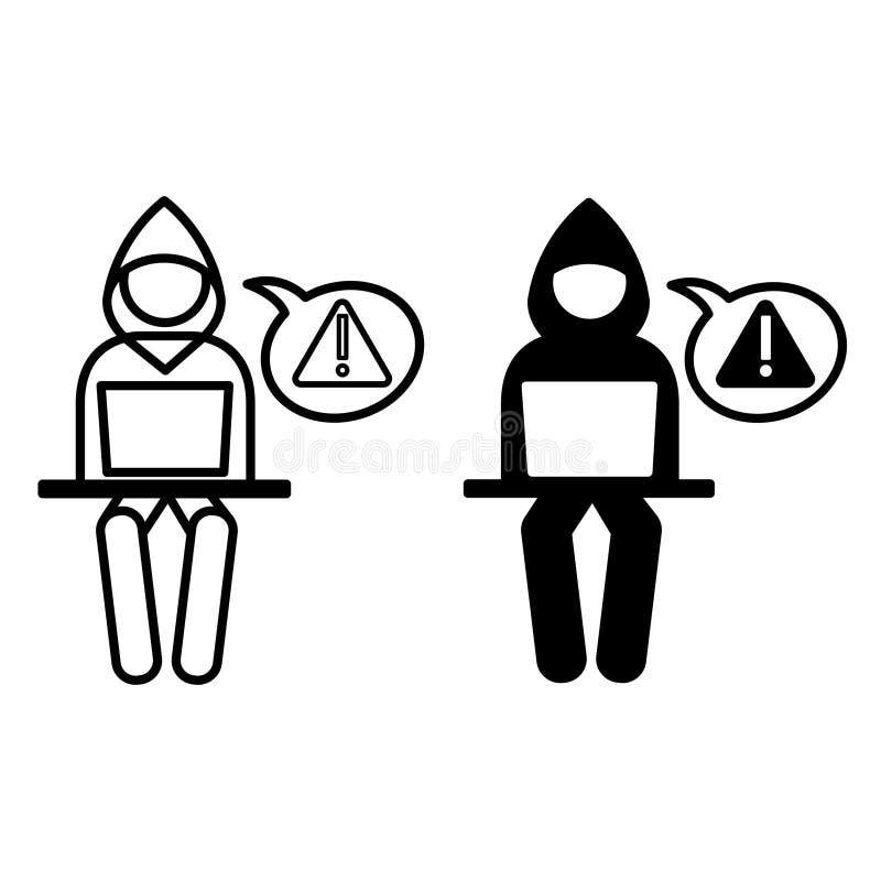 Hack icons. stock vector. Illustration of design, phishing - 311110101