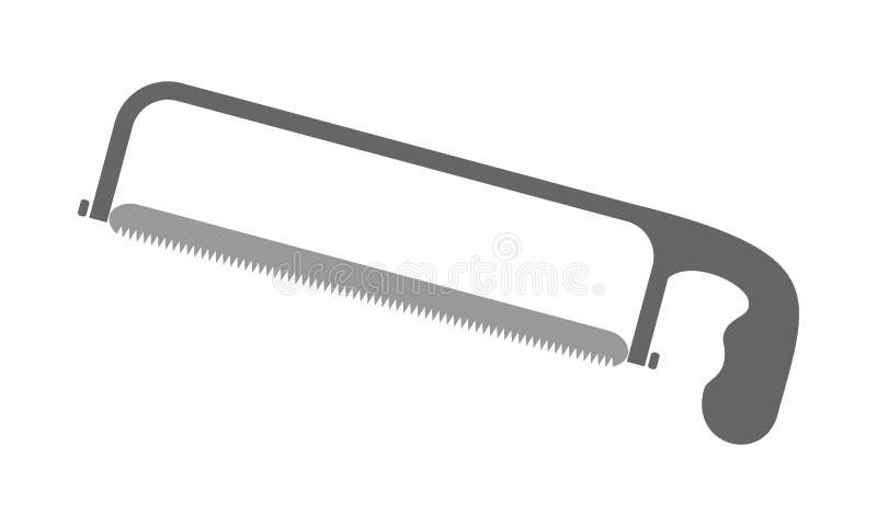 Hack Saw Illustration Vector Logo Stock Vector - Illustration of sharp ...