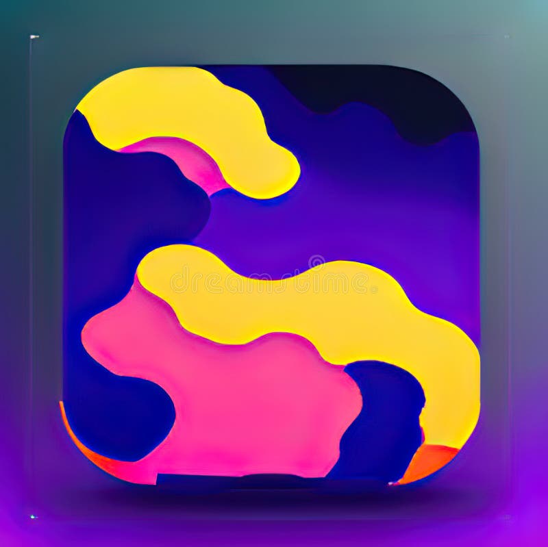 Hack and Slash Software App Icon. Generative AI. Stock Image - Image of ...