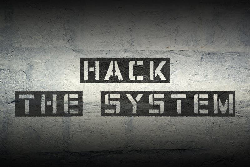 Hack the system stock photo. Image of data, wall, gradient - 80875348