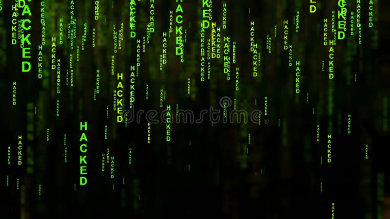 Hack Text on the Screen Concept Stock Illustration - Illustration of ...