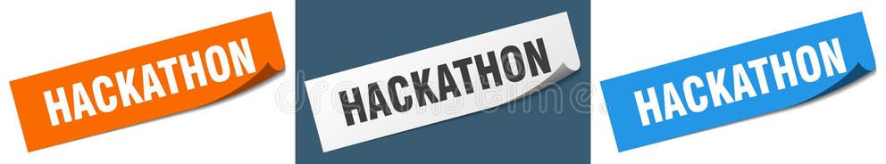 Hackathon Banner. Hackathon Speech Bubble Label Set. Stock Vector ...