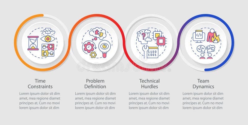 Hackathon Challenges Loop Infographic Template Stock Vector ...