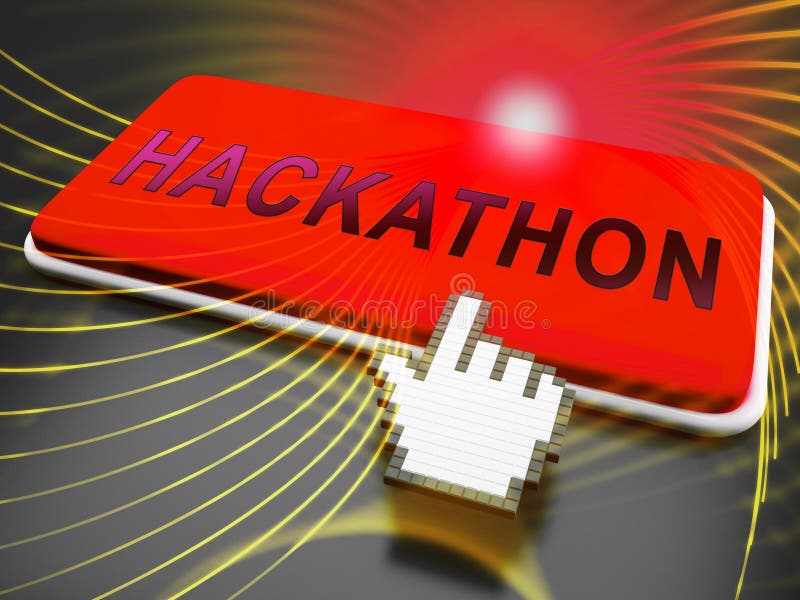 Hackathon Code Malicious Software Hack 3d Illustration Stock Illustration Illustration Of