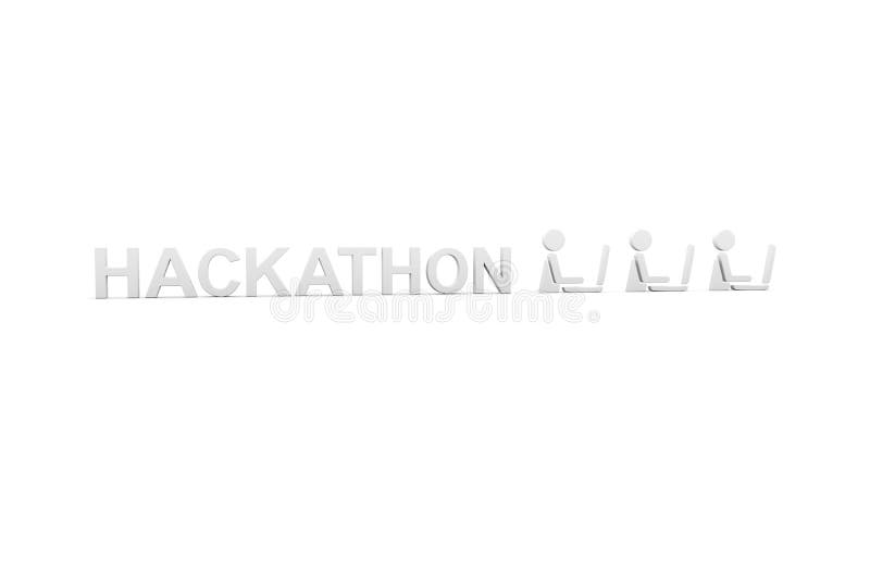 Hackathon Concept with Circle Icon for Website Template or Landing Page ...