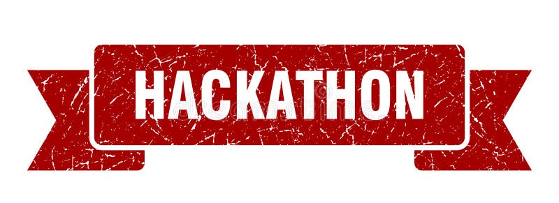 Hackathon Ribbon. Hackathon Grunge Band Sign Stock Vector ...